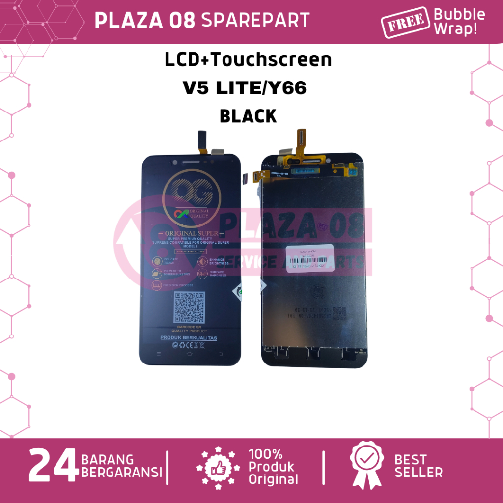 Jual LCD + Touchscreen VIVO V5 LITE/Y66 (BLACK/WHITE) | Shopee Indonesia