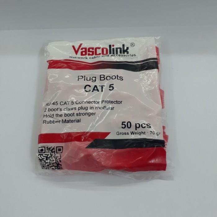 Jual Vascolink Plug Boot Cat 5/6 - 2 Claw - Plugboot Cat5 , Plugboot ...