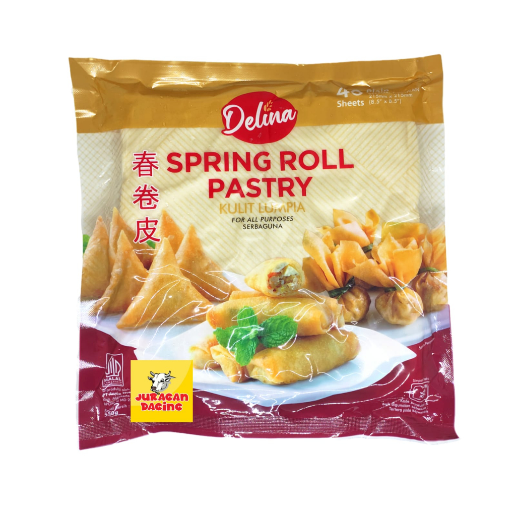 Jual Delina Spring Roll Pastry Kulit Lumpia 550gr | Shopee Indonesia