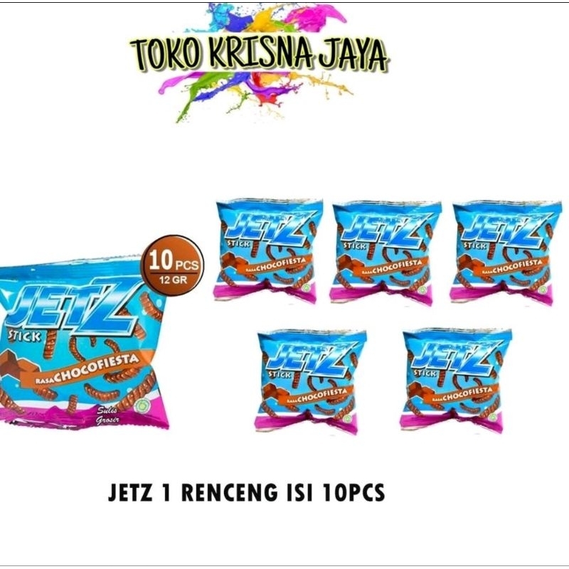 Jual JETZ STICK RASA CHOCOFIESTA RENCENG ISI 10 PCS X 12 GRAM | Shopee ...