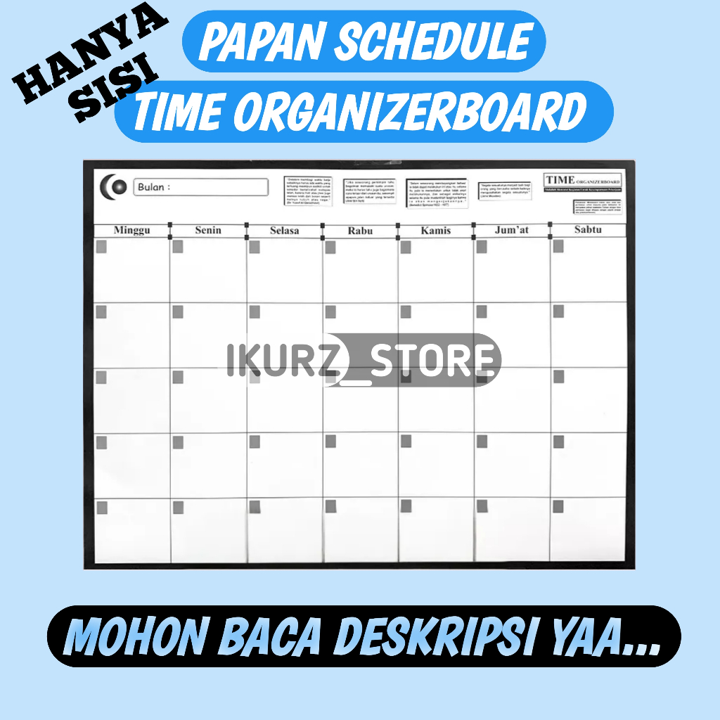 Jual SCHEDULE BOARD/ TIME ORGANIZERBOARD saja | Shopee Indonesia