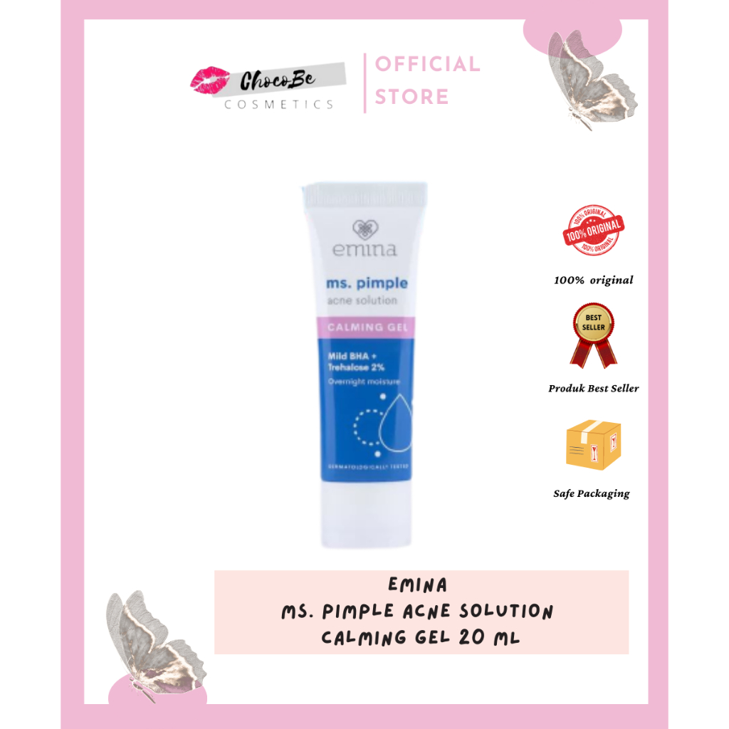 Jual Emina Ms. Pimple Acne Solution Calming Gel 20 mL | Shopee Indonesia