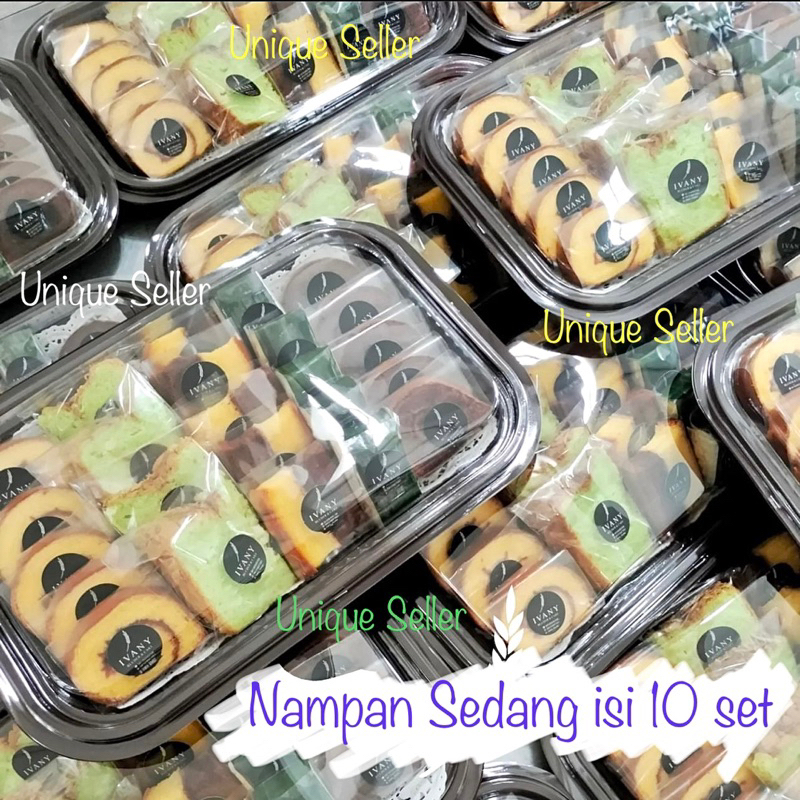 Jual [Isi 10] Nampan Plastik Sedang 1628 Alas+Tutup / Nampan Mika ...