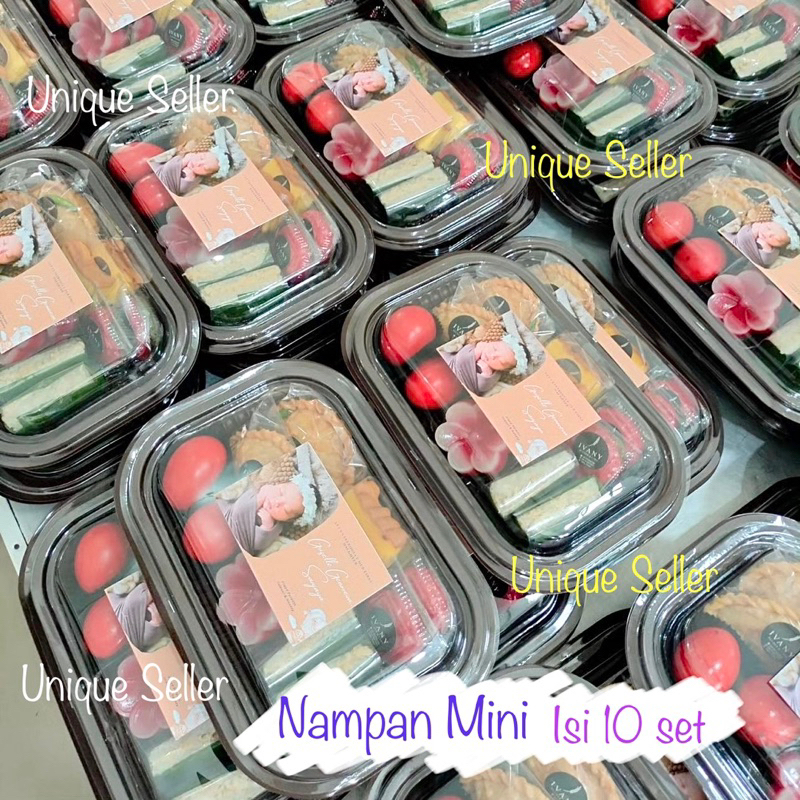 Jual [Isi10] Nampan Plastik Mini Alas+Tutup / Nampan Mika Mini Kecil S ...