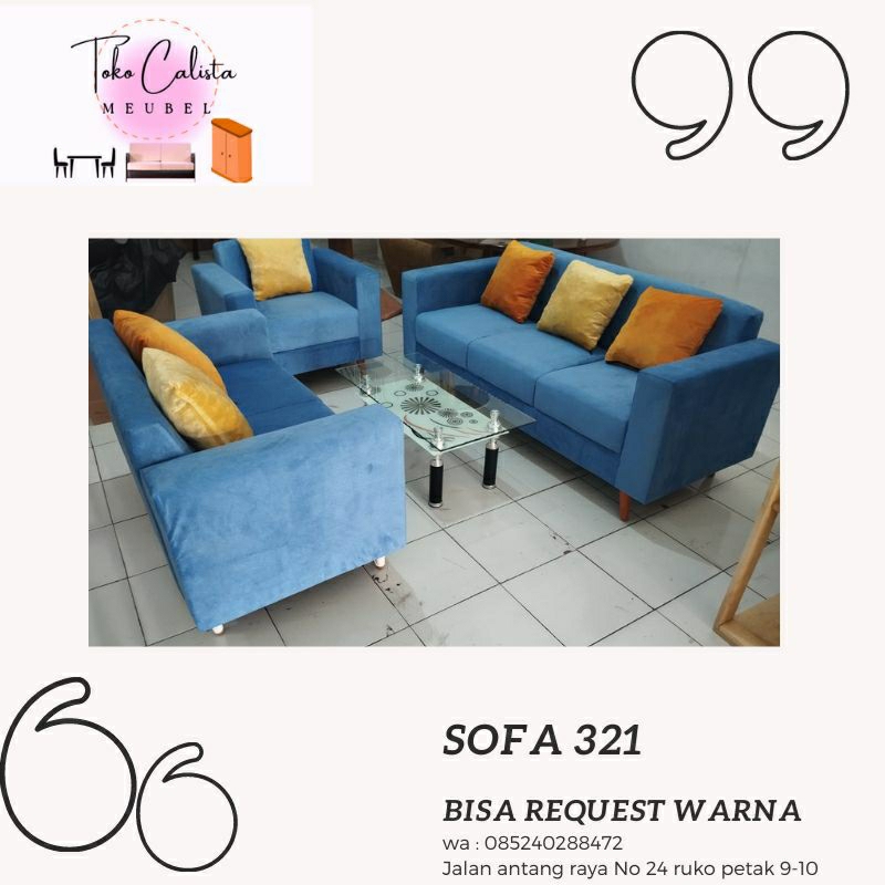 Jual Sofa minimalis 321 / sofa minimalis modern 321 / sofa tamu ...