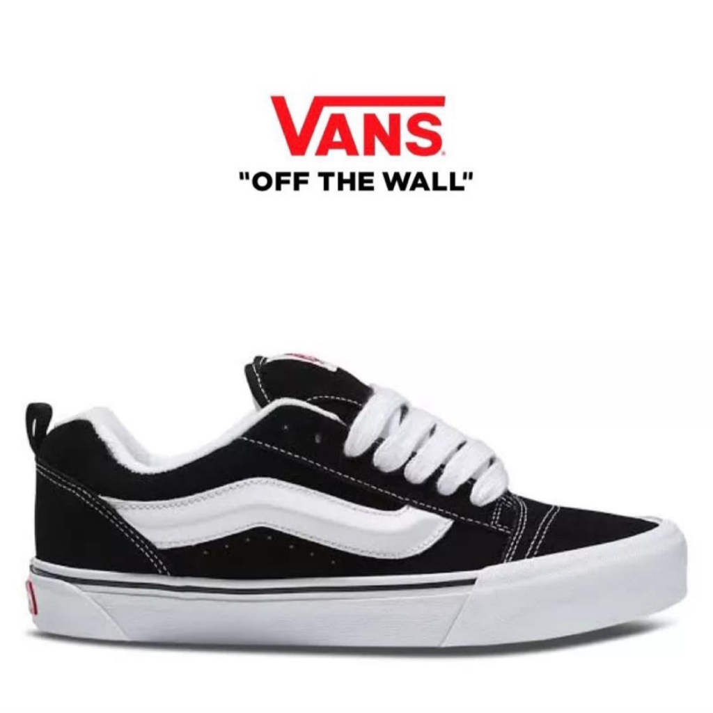 Jual Vans Knu Skool Black White/Navy White Original | Shopee Indonesia