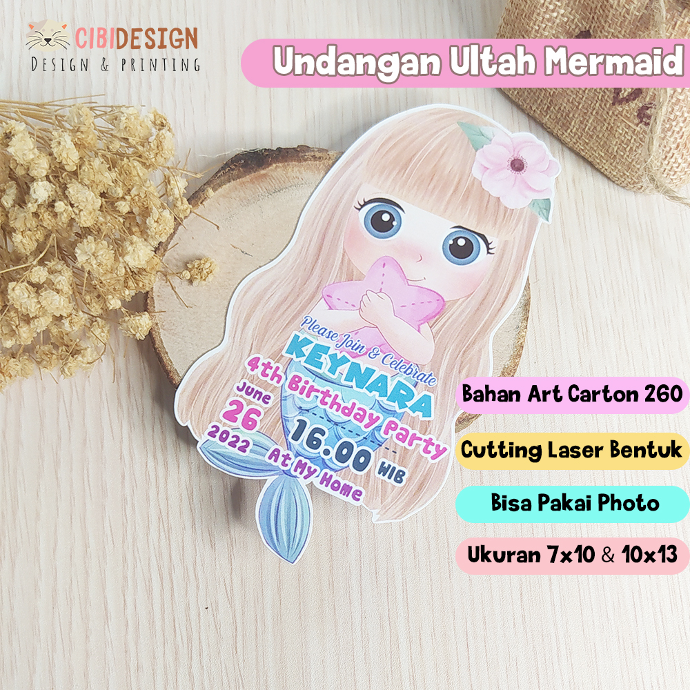 Jual Kartu Undangan Ulang Tahun / Ultah / Birthday Invitation Custom ...
