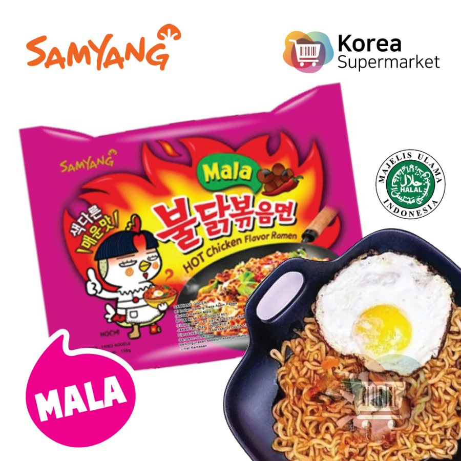 Jual Samyang Hot Chicken Ramen Buldak Mala | Shopee Indonesia