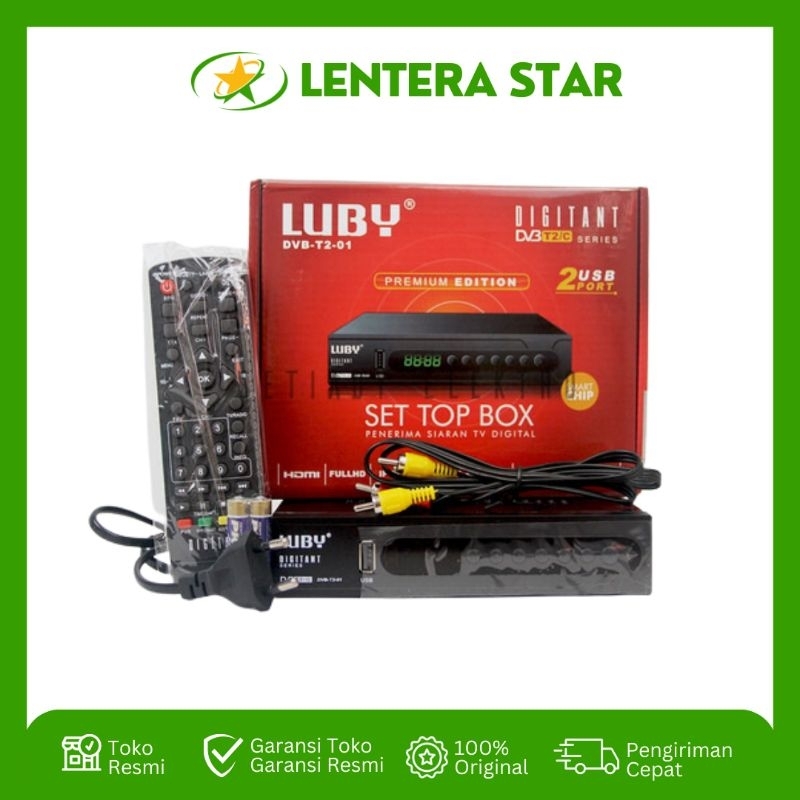 Jual STB Set Top Box Luby Digital TV Receiver DVB T2 | Shopee Indonesia