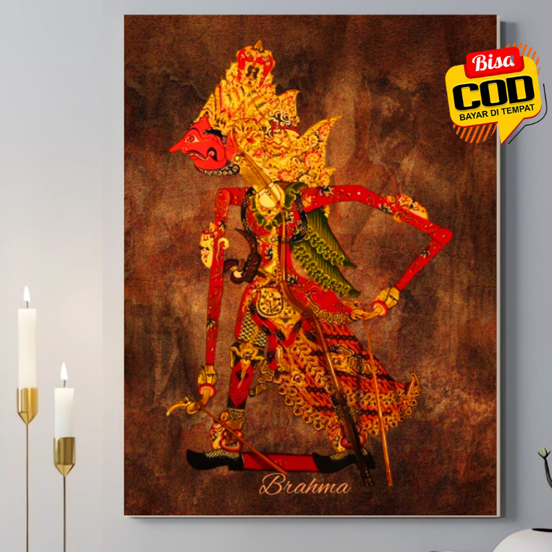 Jual Poster Wayang Kulit Brahma Untuk Hiasan Dinding Atau wall Dekor ...