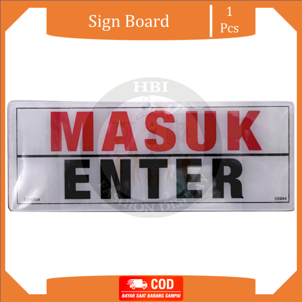 Jual Sign Board Papan Nama Masuk / Enter | Shopee Indonesia