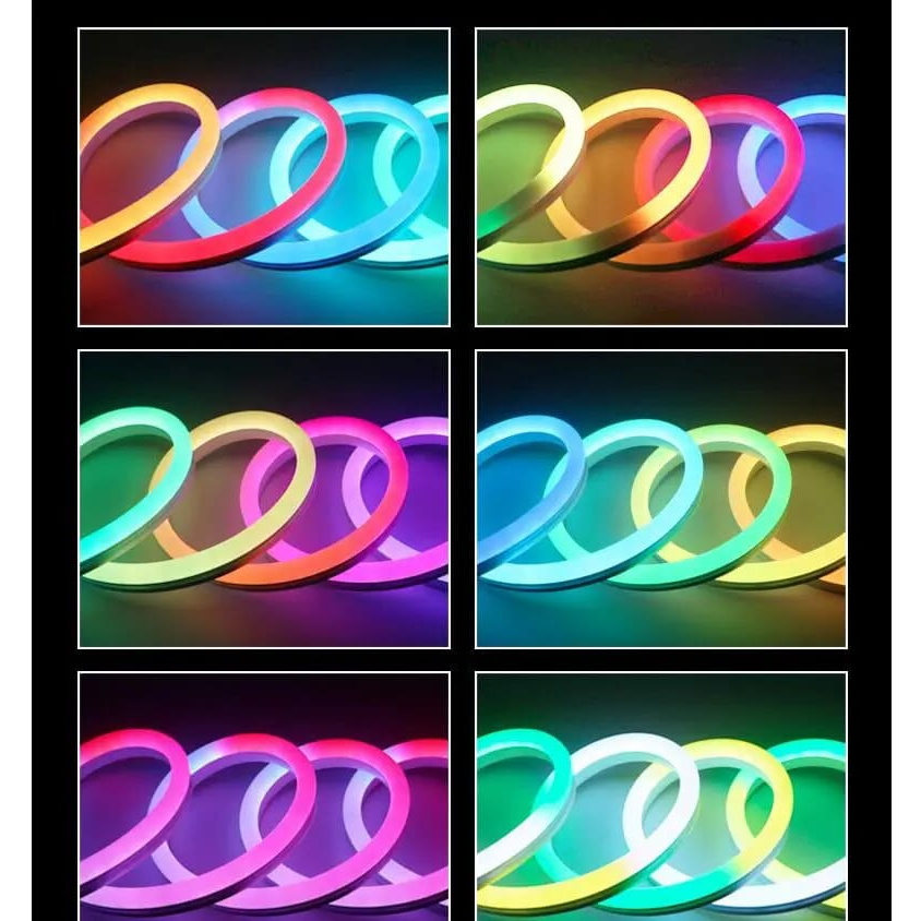 Jual PAKET LED NEON FLEX RGB RUNNING 5M 10M DC 12V/24V SENSOR SUARA ...