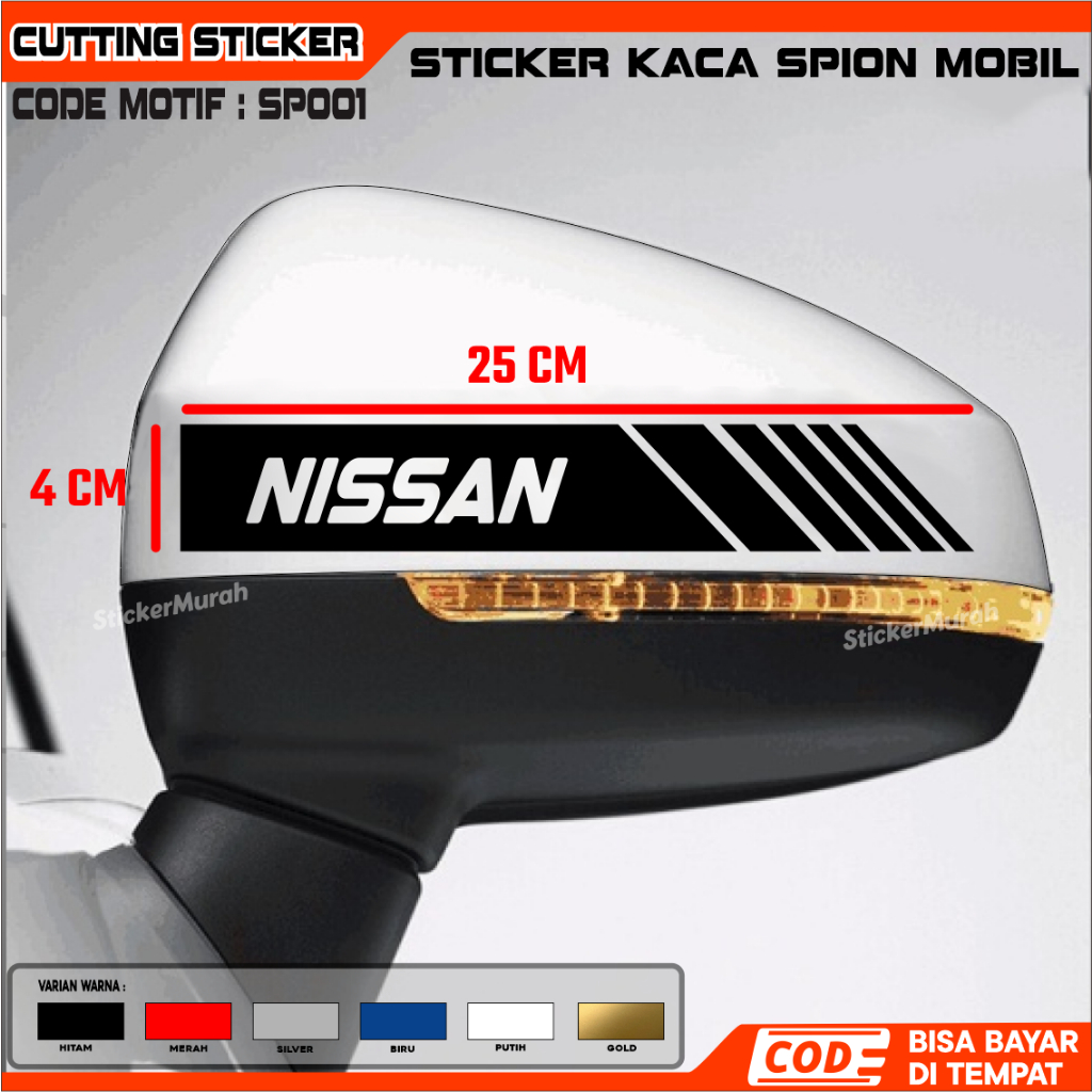 Jual STICKER KACA SPION MOBIL MOTIF NISSAN STICKER KEREN UNTUK KACA ...