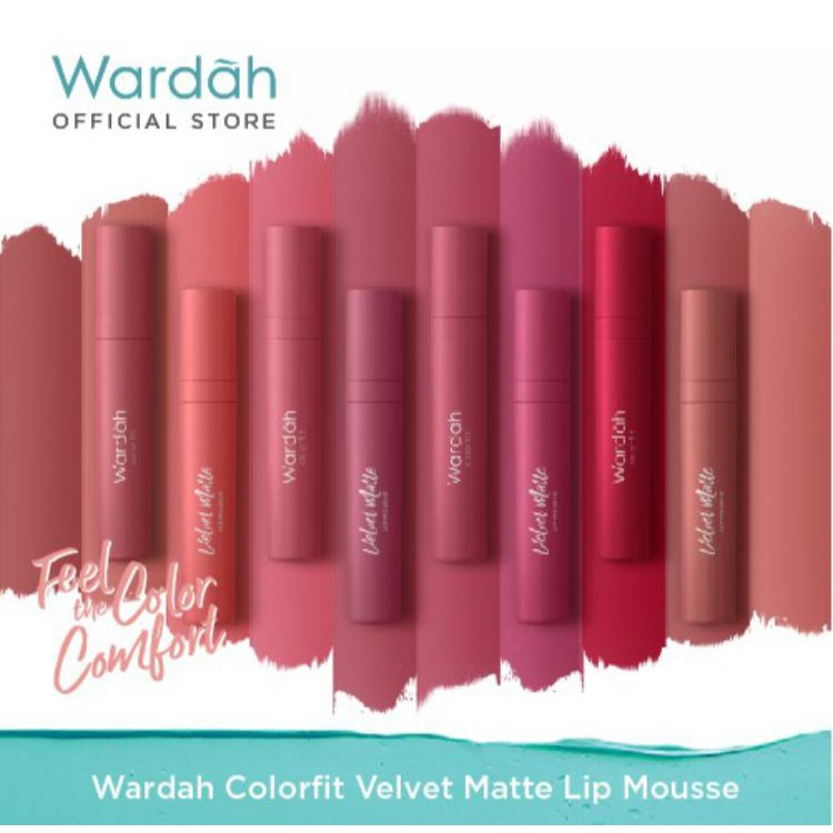 Jual Wardah Colorfit Velvet Matte Lip Mousse Lip Cream Original BPOM 4 ...