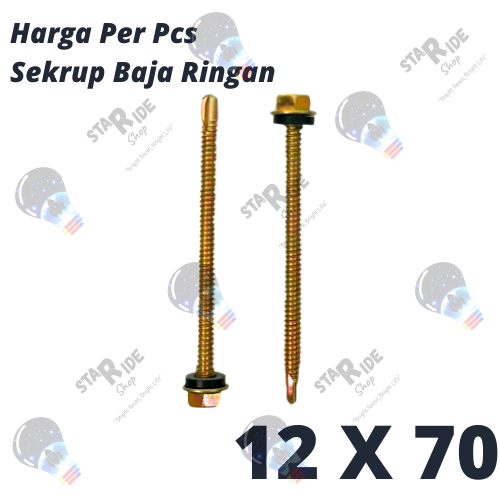 Jual Sekerup Sekrup Skrup Roofing Ruping Baut Baja Ringan Galvalum Self ...
