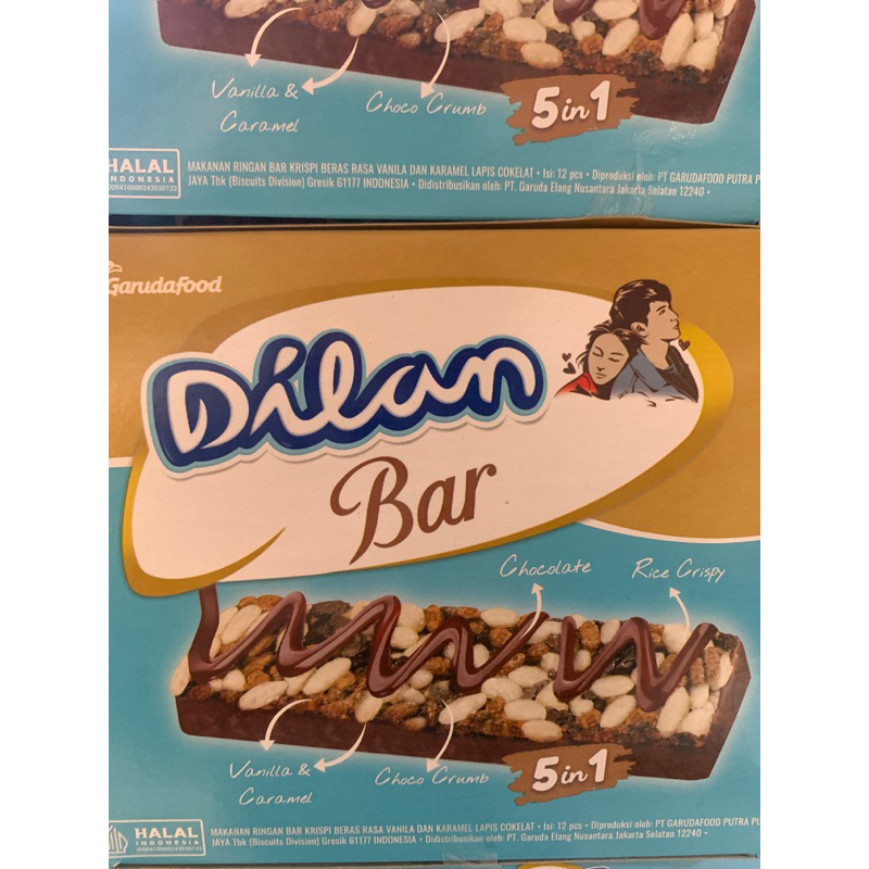 Jual DILAN BAR | DILAN CHOCOLATE CRUNCHY CARAMEL BOX ISI 12 | Shopee ...