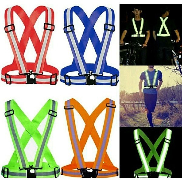 Jual Rompi Safety Karet Vest Scotlight Elastic Reflective Rompi V ...