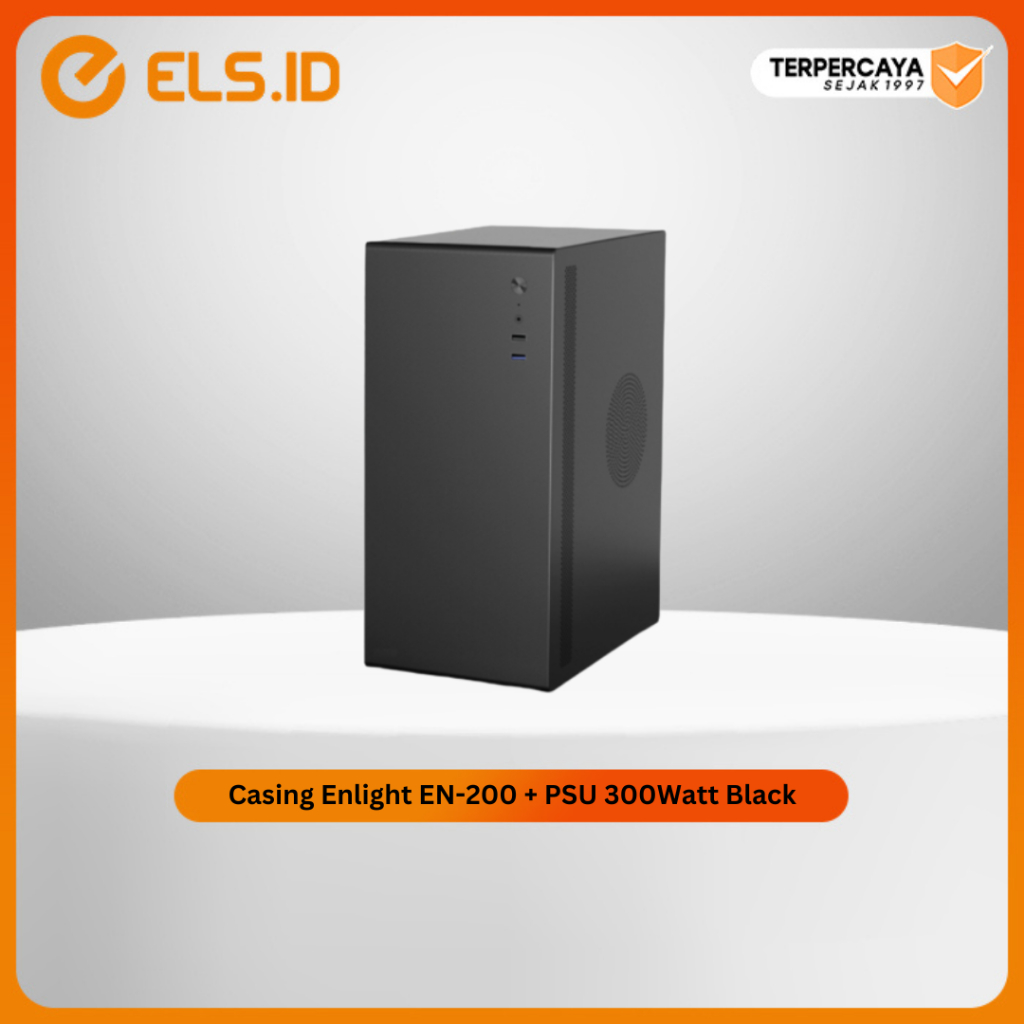 Jual Casing Enlight EN-200 + PSU 300Watt Black | Shopee Indonesia