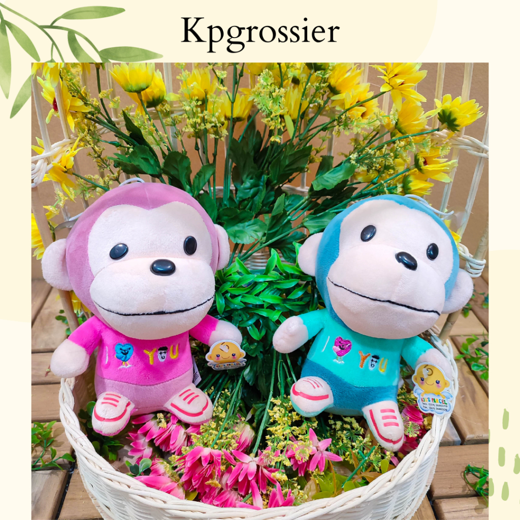 Jual Boneka Monyet Monkey Lucu Kecil Mini Karakter Baby Milo 17 cm ...