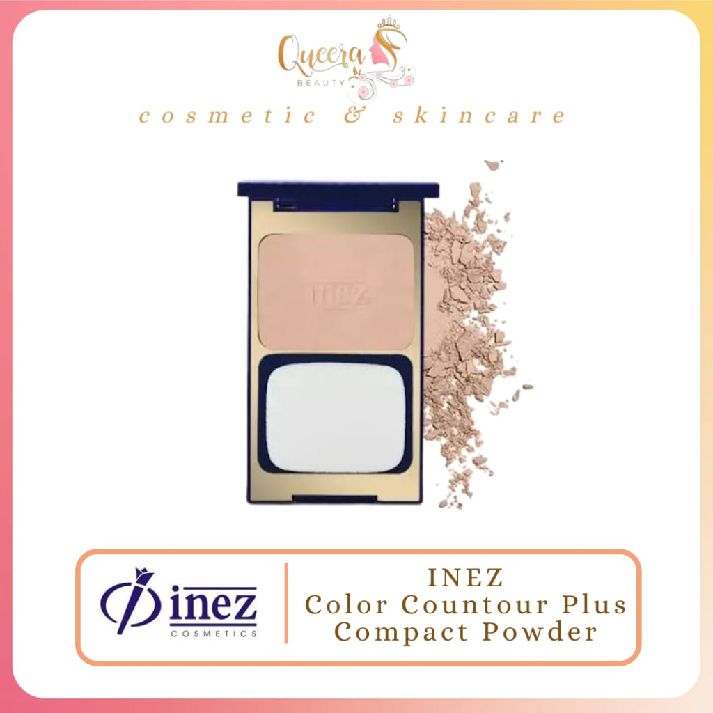 Jual Inez Color Contour Plus Compact Powder (NEW CASE) | Shopee Indonesia