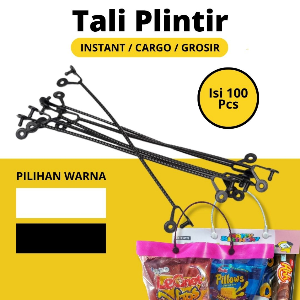 Jual TALI PLINTIR PEGANGAN UNTUK PLASTIK POUCH 100% INDONESIA Souvenir ...