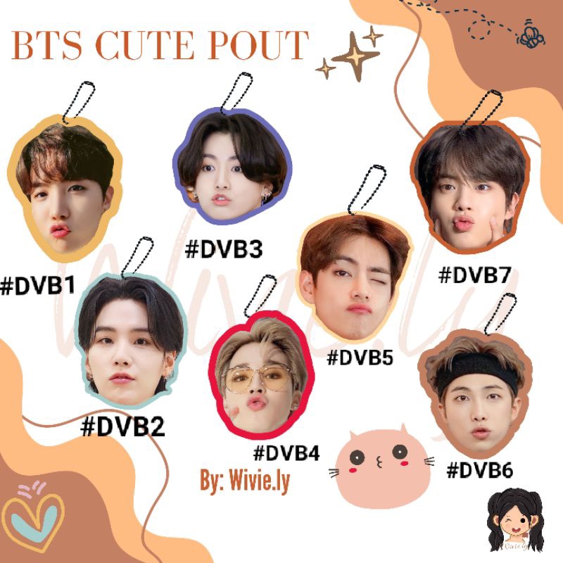 Jual Keychain BTS Cute Pout K-POP Ganci | Shopee Indonesia