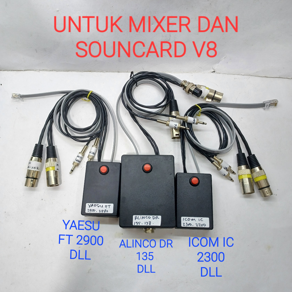 Jual PTT BOX SOUNDCARD TO MIXER UNTUK RIG ICOM 2100H 2200H 2300H V8000 | Shopee Indonesia