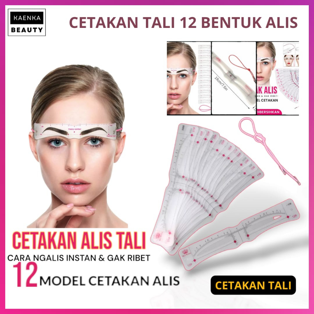 Jual KNK - Cetakan Tali Isi 12 Pcs Bentuk Alis Tali Elastis Eyebrow ...