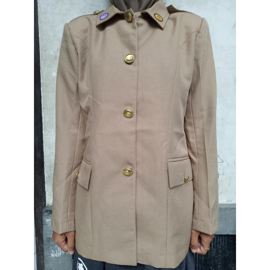 Jual BAJU PDU Putri Bahan Rapilo Perlengkapan Pramuka | Shopee Indonesia