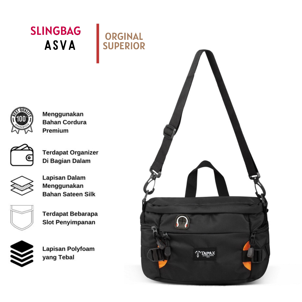 Jual Tas Slingbag Selempang Combine Asva I Kobeo | Shopee Indonesia