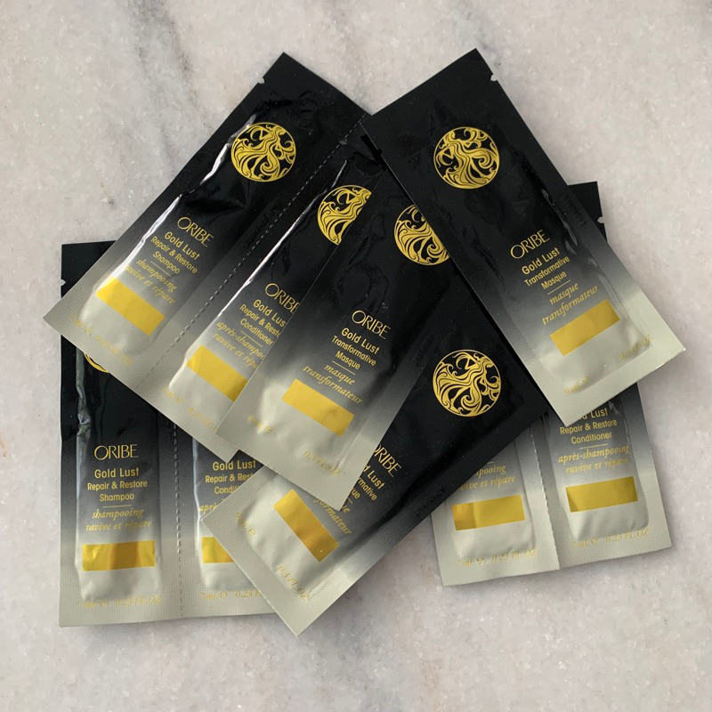 Jual Oribe Gold Lust Shampoo Conditioner Mask Hair Oil SAMPLE | Shopee ...