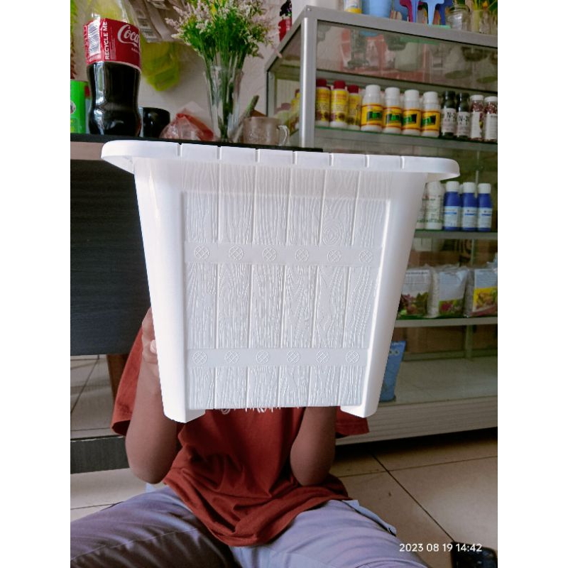 Jual Pot Bunga Tanaman Kotak PSG 8035/Pot Kotak 35/Pot Tanaman Segi ...