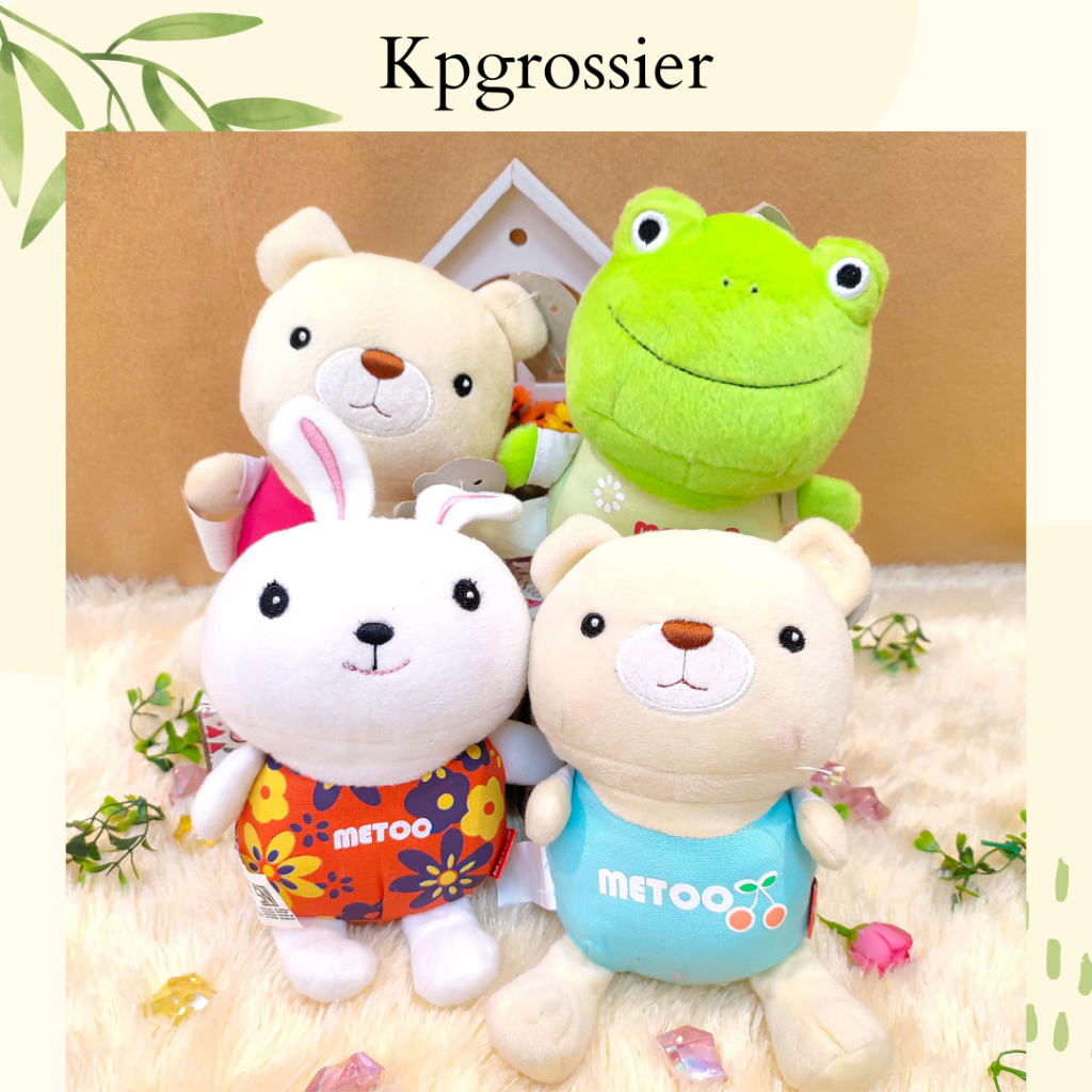 Jual Boneka Beruang Kelinci Kodok Lucu Kecil Mini Animal Metoo 15 cm ...