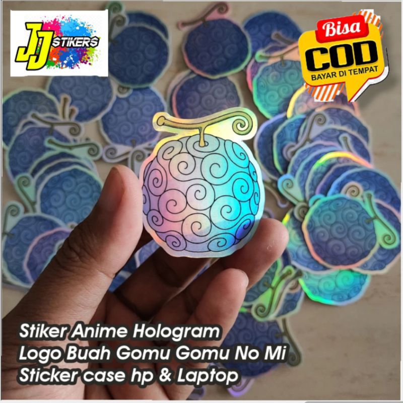 Jual stcker stiker anime hologram one piece - Logo Buah Gomu Gomu No Mi ...