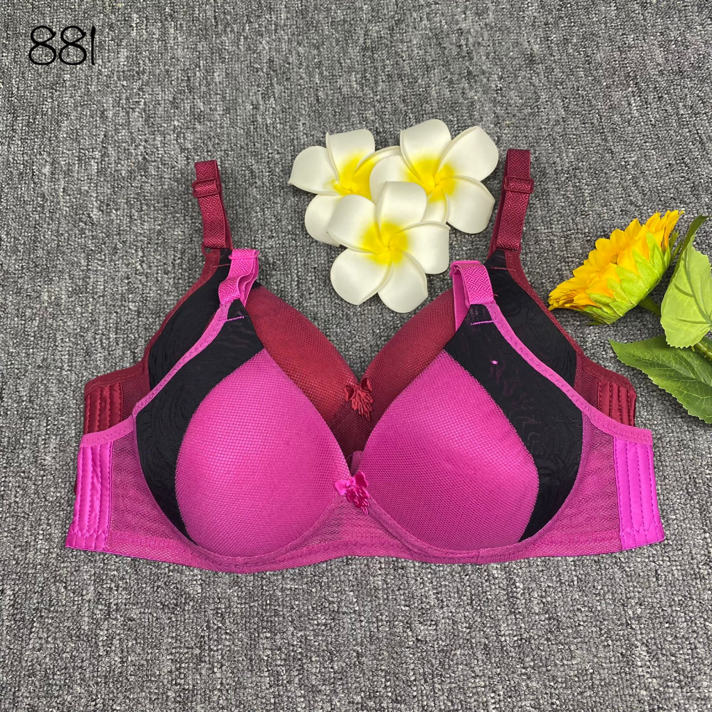 Jual BRA / BH WANITA 881 UKURAN 38-44 TERDAPAT WARNA MERAH DAN UNGU ...