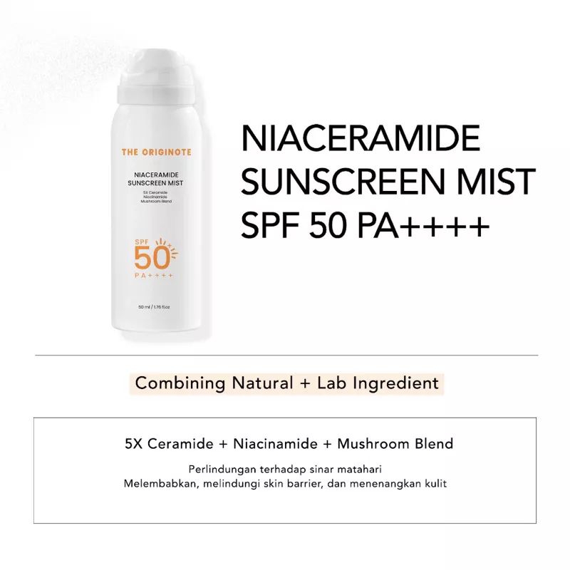 Jual [READY] [100% Original] THE ORIGINOTE Niaceramide Sunscreen Mist ...
