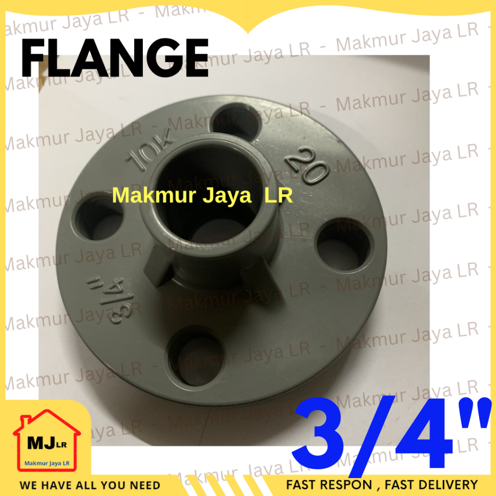 Jual FLANGE 3/4” 3/4 inch PVC AW TEBAL JIS 10K KDJ / CM TAIWAN Sok ...