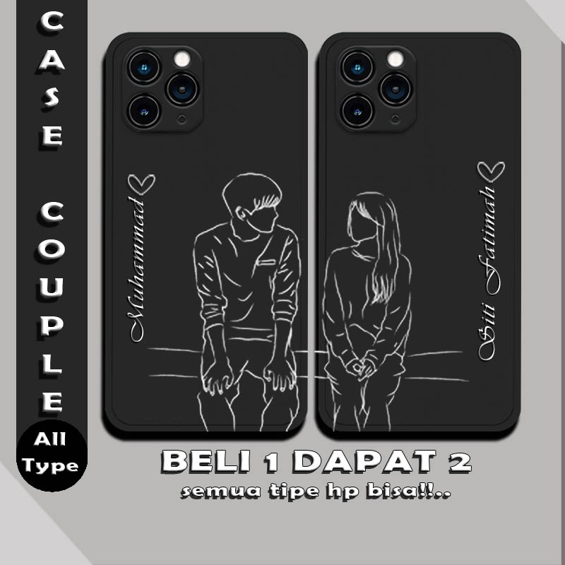 Jual [CC-10] Custom Case Hp COUPLE NAMA BEBAS [ BELI 1 SUDAH DAPAT 2 ...