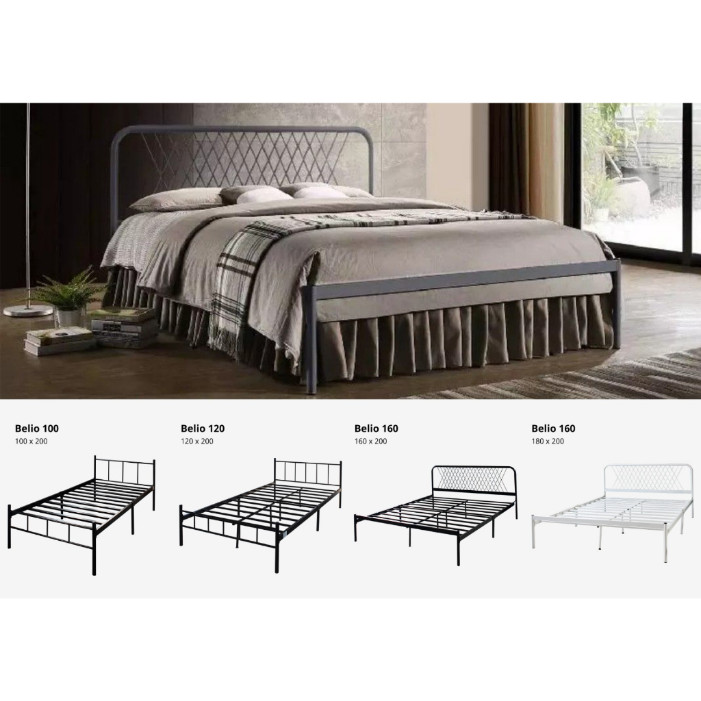 Jual Ranjang Besi Divan Besi Tempat Tidur Besi Minimalis Belio Single ...