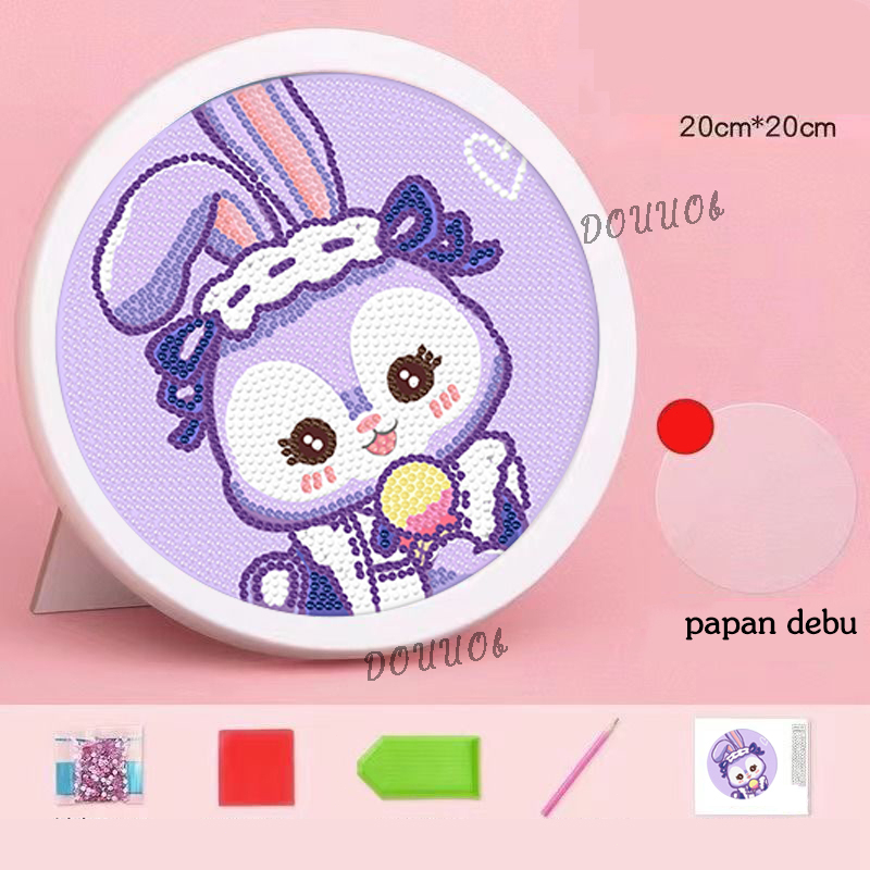 Jual Sanrio Round frame Diamondpainting set lengkap diy + Bingkai foto ...