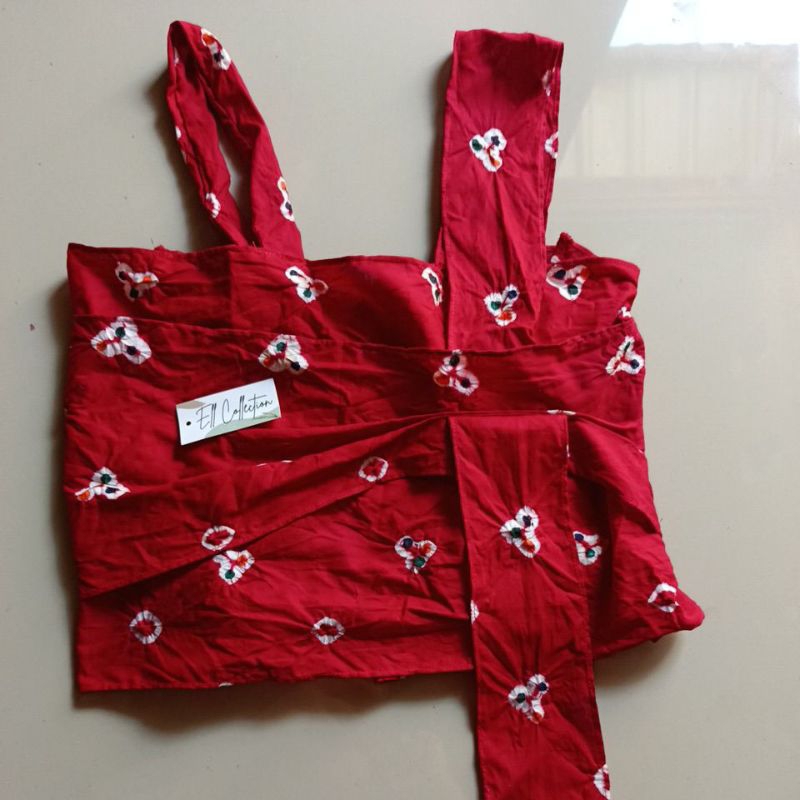 Jual READY kemben batik / tanktop batik / kemben jumputan/ tank top ...