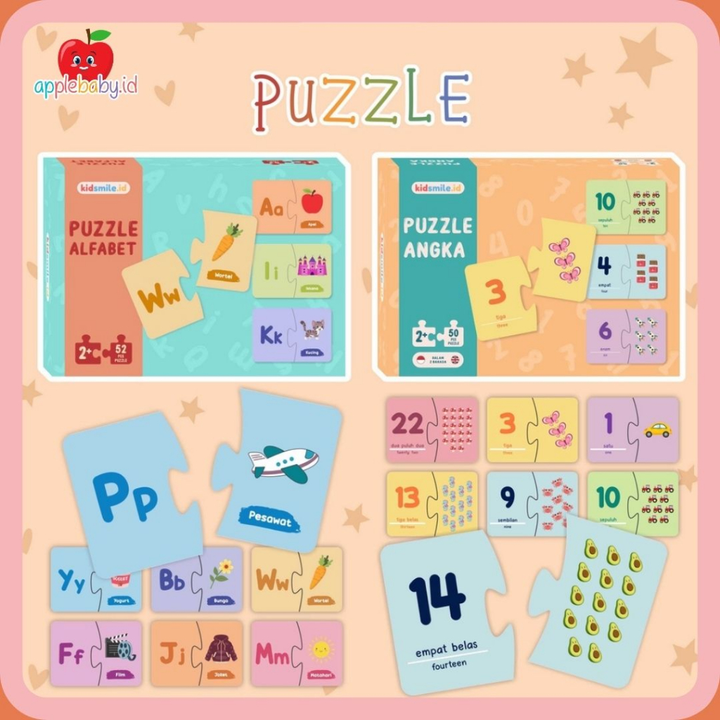 Jual Puzzle Anak Alfabet dan Angka Jigsaw Puzzle Alfabet Puzzle Angka ...