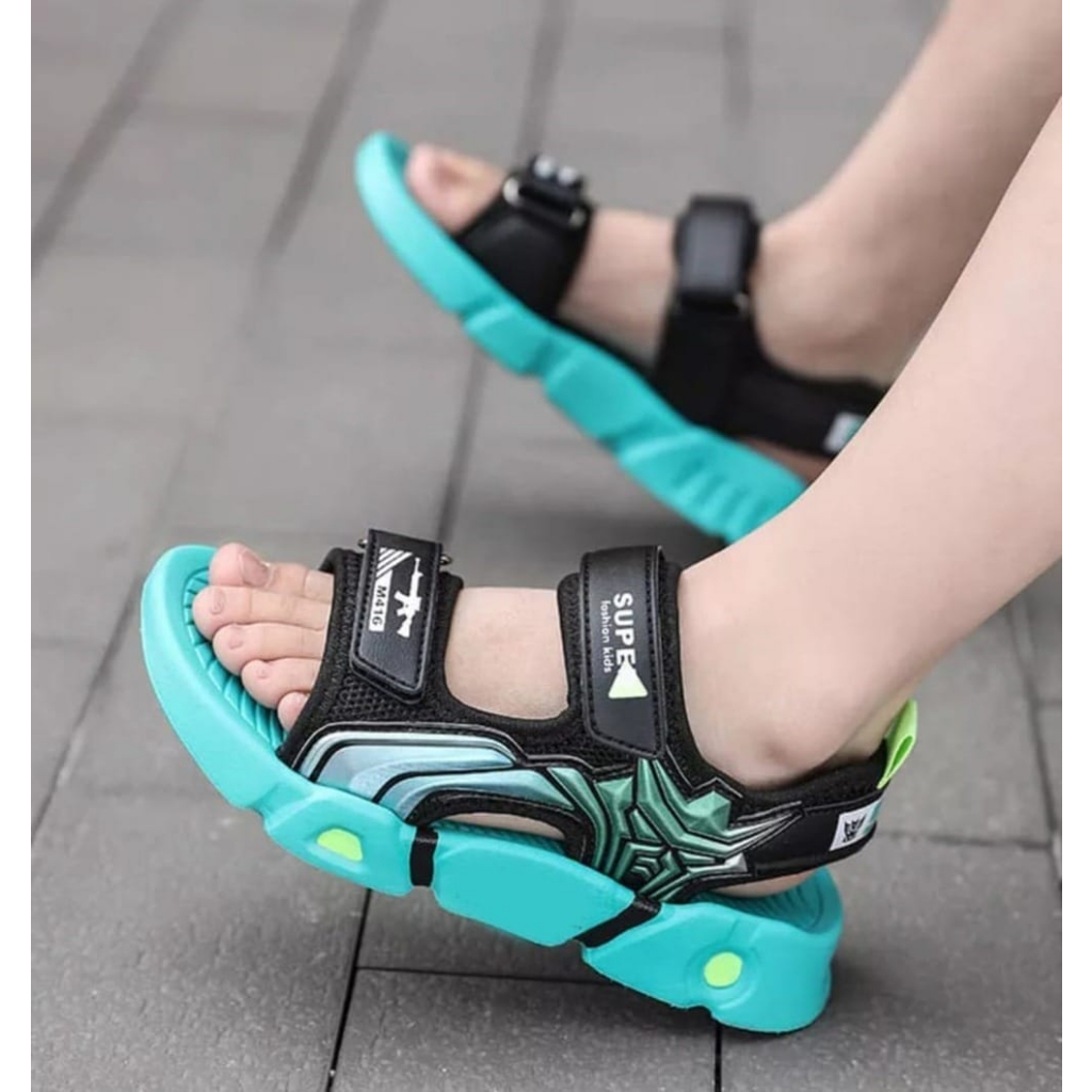 Jual PELOVE KIDS - SANDAL GUNUNG ANAK LAKI LAKI DOUBLE VELCRO MOTIF ...