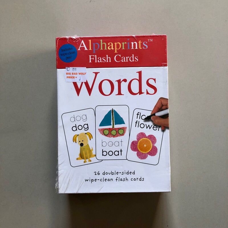 Jual Alphaprints: Wipe Clean Flash Cards Words (Wipe Clean Activity ...