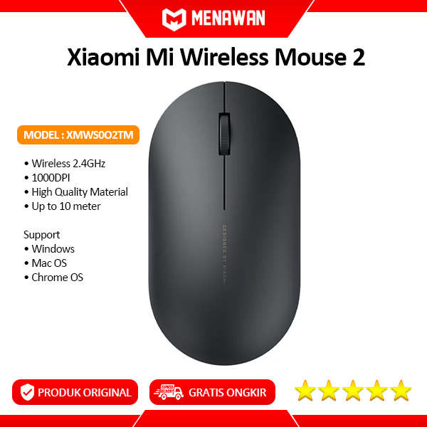 Jual Xiaomi Mi Wireless Mouse 2 Windows PC Notebook Mice Universal ...