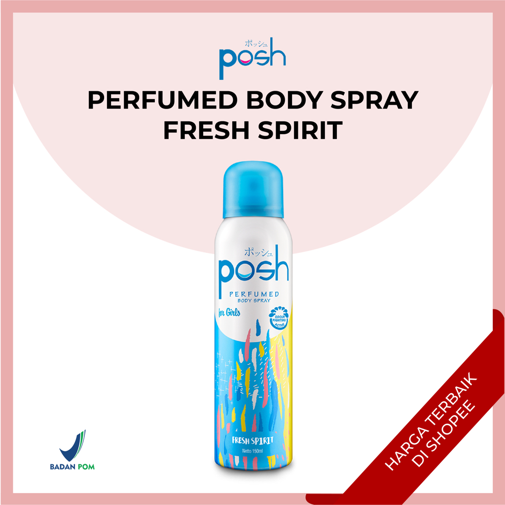 Jual Posh Body Spray 150ml Men / Girls Perfumed Pria Wanita Body Spray ...
