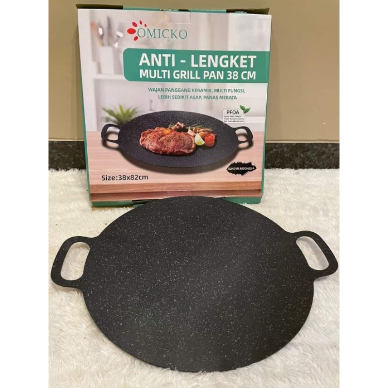 Jual Pemanggang Bulat Omicko Ukuran 38cm / Omicko Multi Grill Pan ...