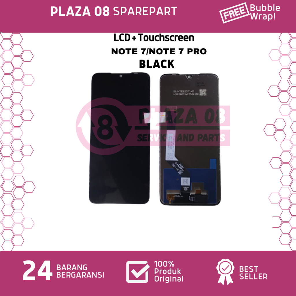 Jual LCD + Touchscreen RED NOTE 7/NOTE 7 PRO (BLACK) | Shopee Indonesia