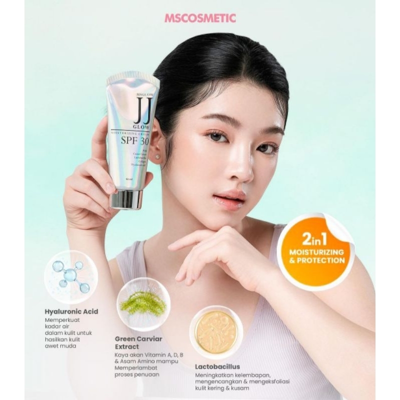 Jual JJ GLOW MOISTURIZING CREAM MS GLOW SPF 30 KEMASAN BARU | Shopee ...