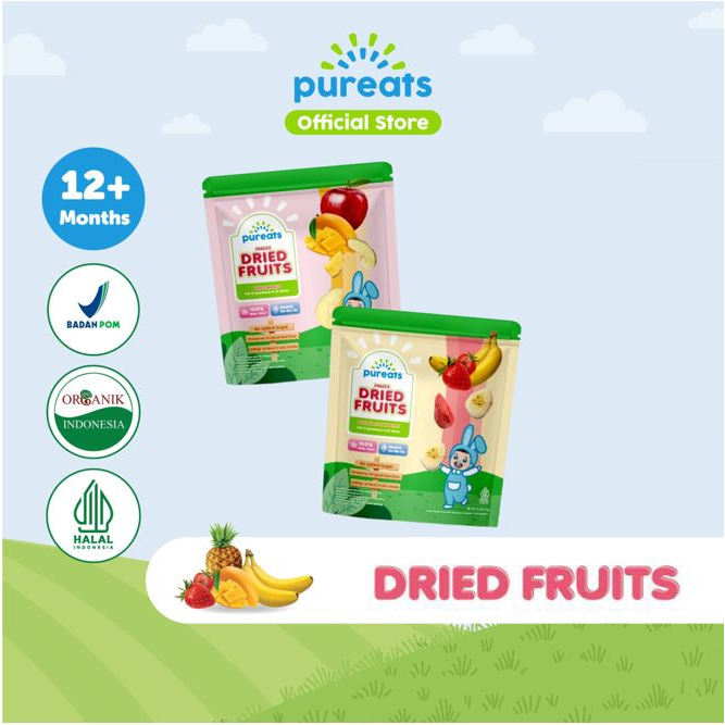 Jual PUREATS Freeze Dried Fruits | Snack Balita (tersedia Varian Rasa ...